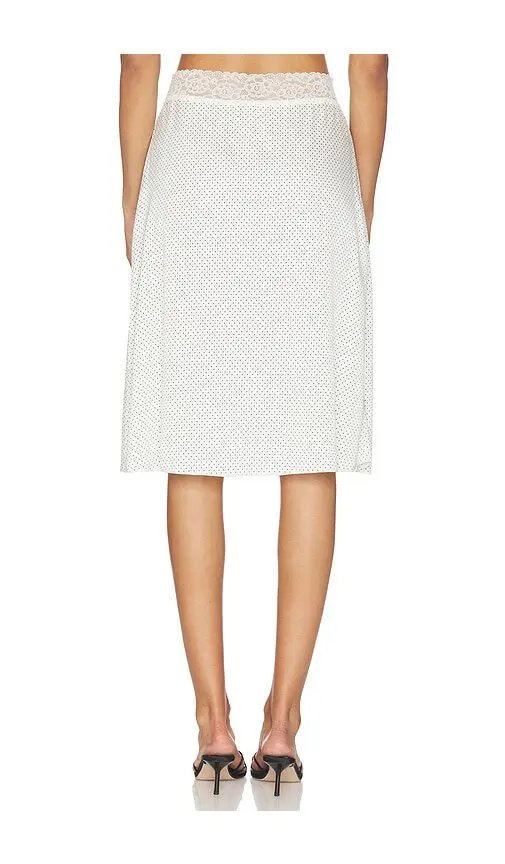 Frankies Bikinis Laura Silk Midi Skirt
