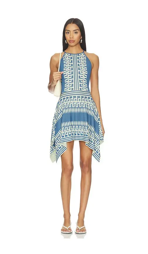 Misa Jansen Mini Dress In . Also - Blue