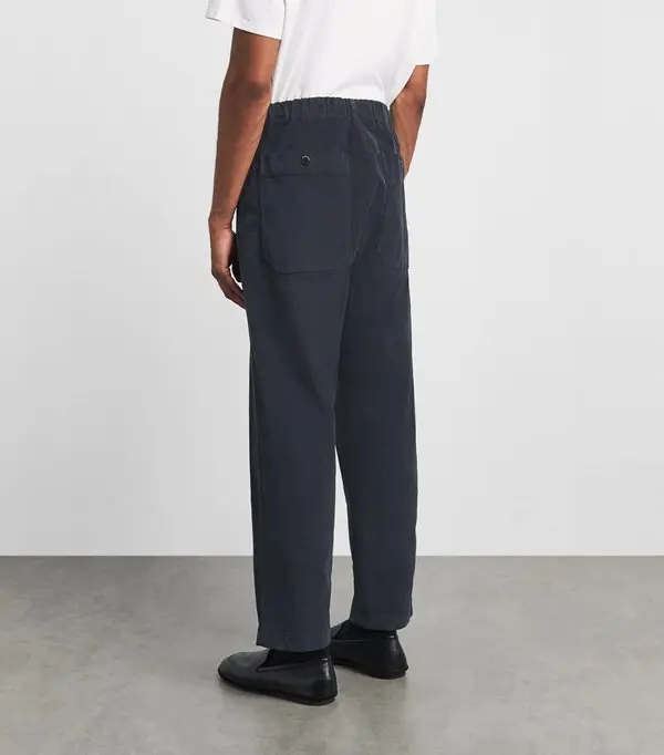 Barena Venezia Stretch-cotton Pleated Straight Trousers
