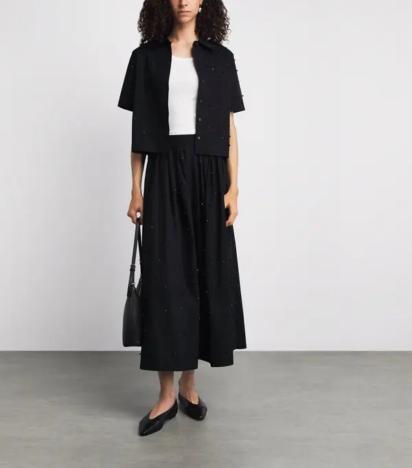 Maje Cotton Embellished Shirt