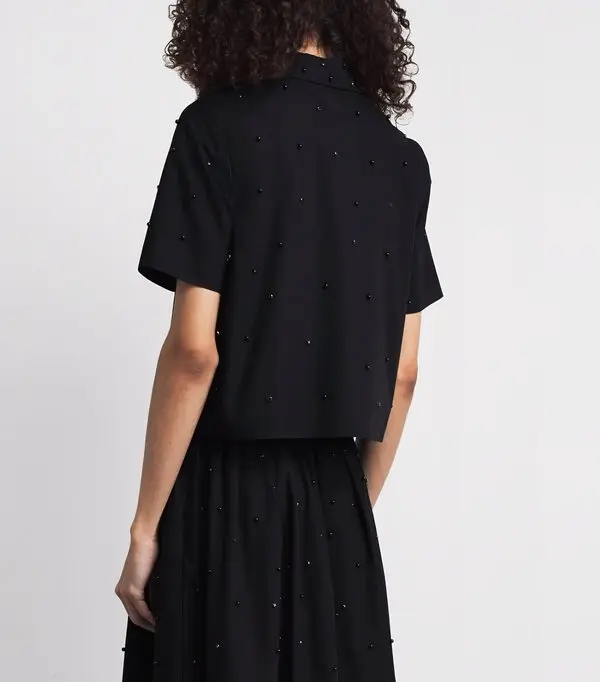 Maje Cotton Embellished Shirt