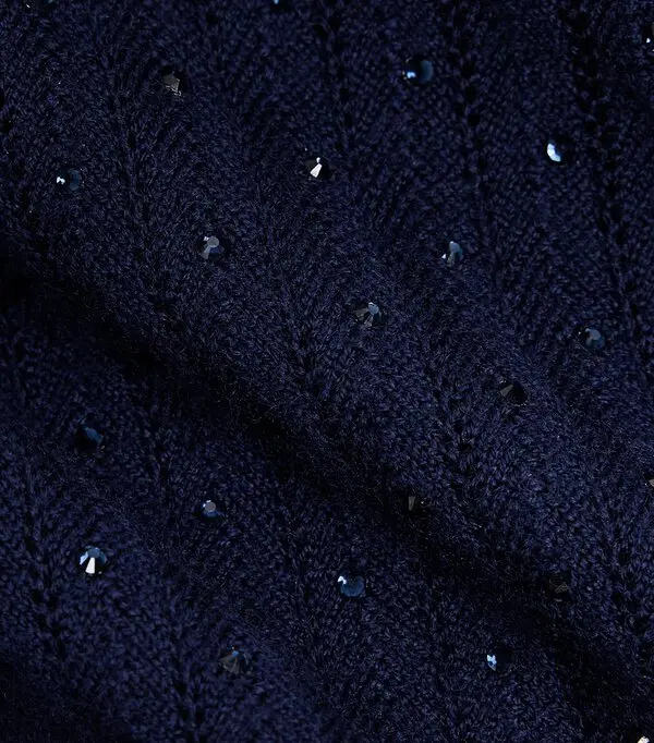 Maje Wool-blend Embellished Sweater