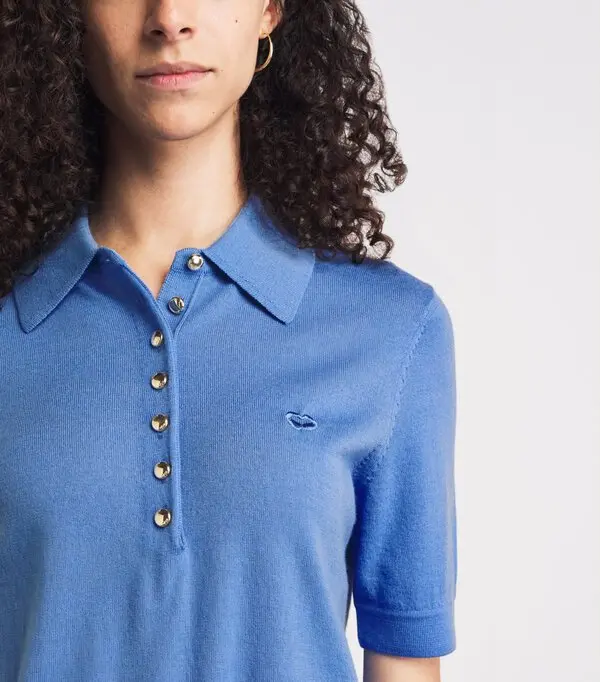 Maje Wool Polo Sweater