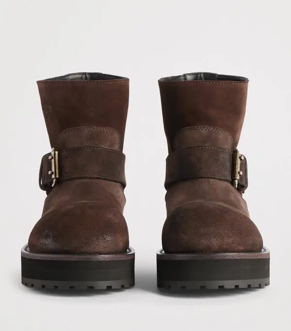 Balenciaga Suede Venom Biker Boots