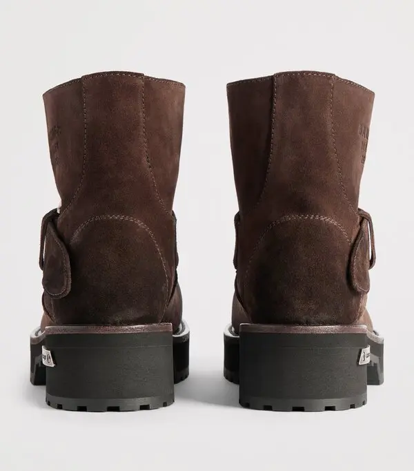 Balenciaga Suede Venom Biker Boots