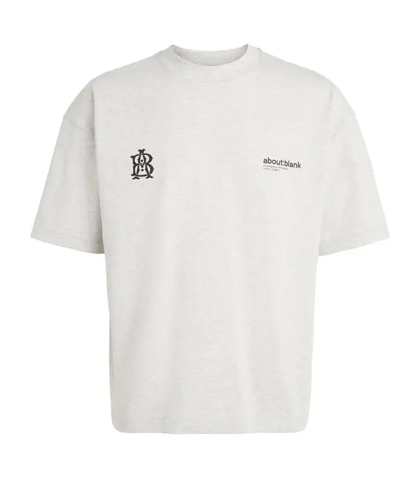 ABOUT:BLANK Cotton Dual Logo T-shirt - Grey