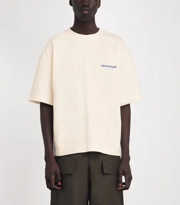 ABOUT:BLANK Cotton Logo Oversized T-shirt