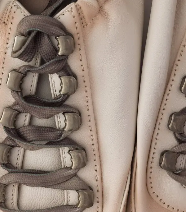 Prada Lambskin Collapse Sneakers