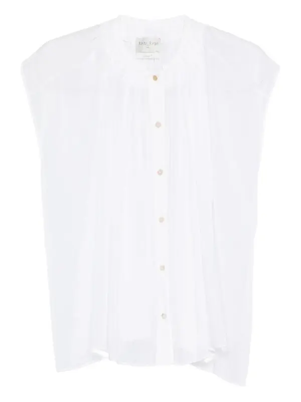 FORTE_FORTE Voile Cotton And Silk Shirt - White