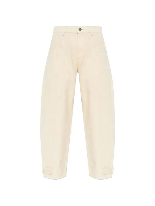 Isabel Marant Étoile Leja Denim Jeans - Beige