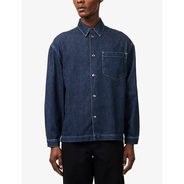 7 For All Mankind Regular-fit Denim Overshirt - Universe