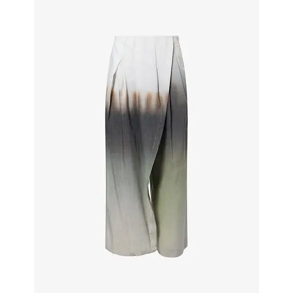 Issey Miyake June Plumage Wrap Woven Trousers - Multi