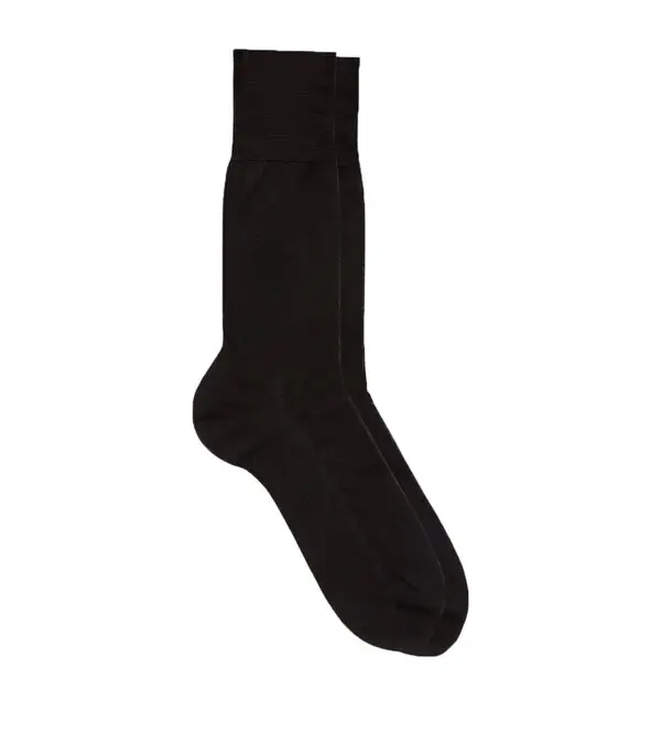 Falke Silk-blend No.4 Socks - Black