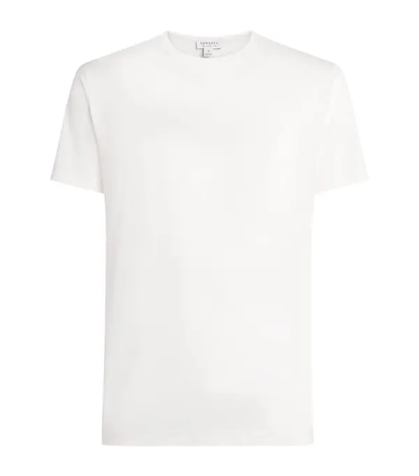 Sunspel Stretch-tencel T-shirt - White