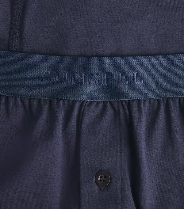Sunspel Superfine Cotton Boxer Shorts - Navy