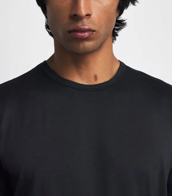 Sunspel Stretch-tencel T-shirt - Black