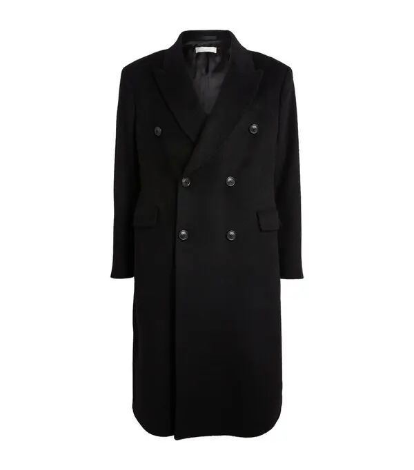 Our Legacy Mohair-blend Whale Overcoat - Black