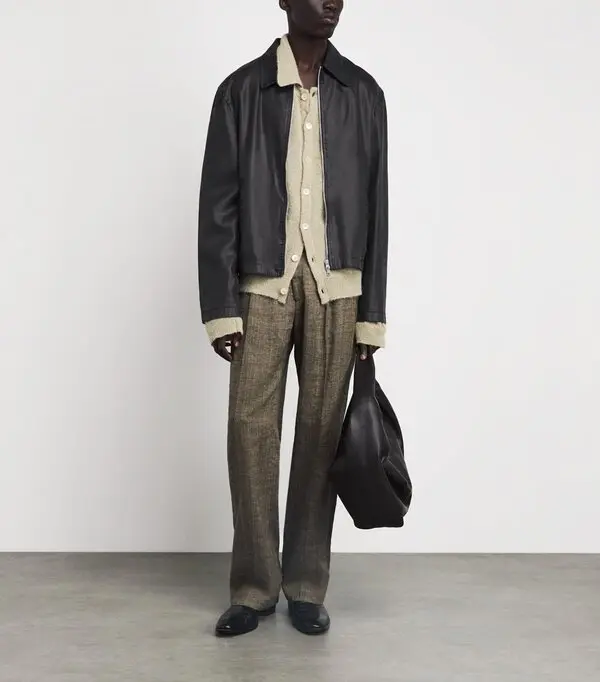 Our Legacy Faux Leather Zip-up Jacket