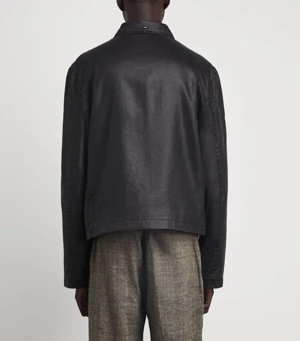 Our Legacy Faux Leather Zip-up Jacket