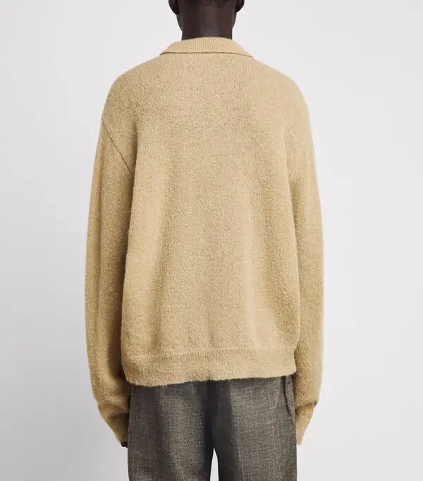Our Legacy Alpaca-blend Evening Polo Cardigan - Green