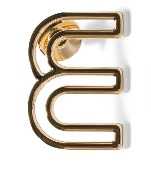 Miu Miu Logo Brooch
