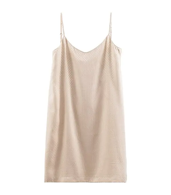 HAMAM Jacquard Astra Nightdress - Silver