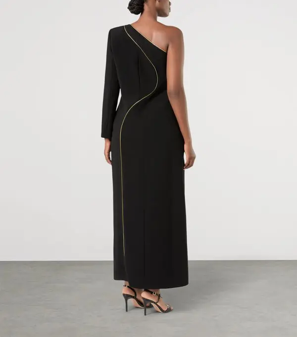 Marina Rinaldi One-shoulder Maxi Dress