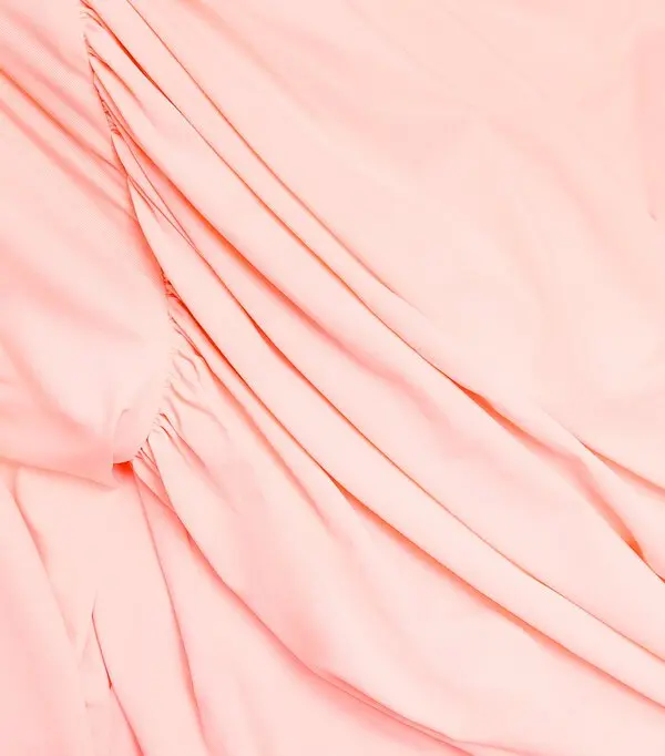 DE LA VALI Draped Perisa Mini Dress