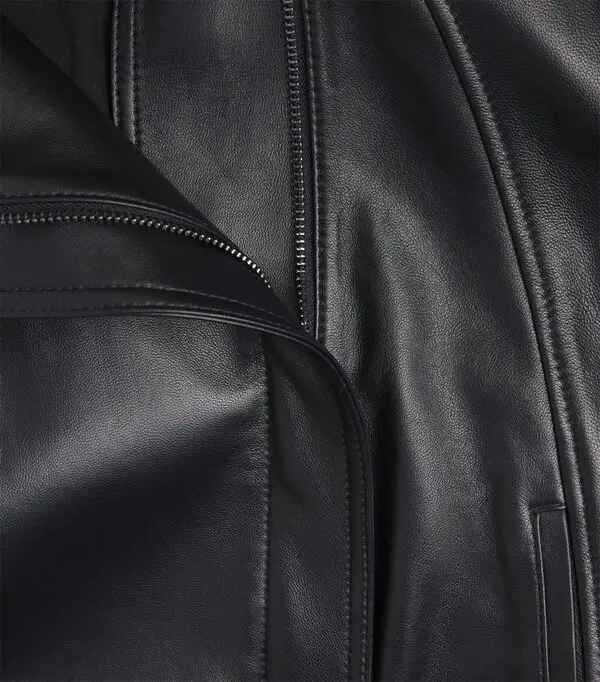 Vince Asymmetric Lambskin Jacket