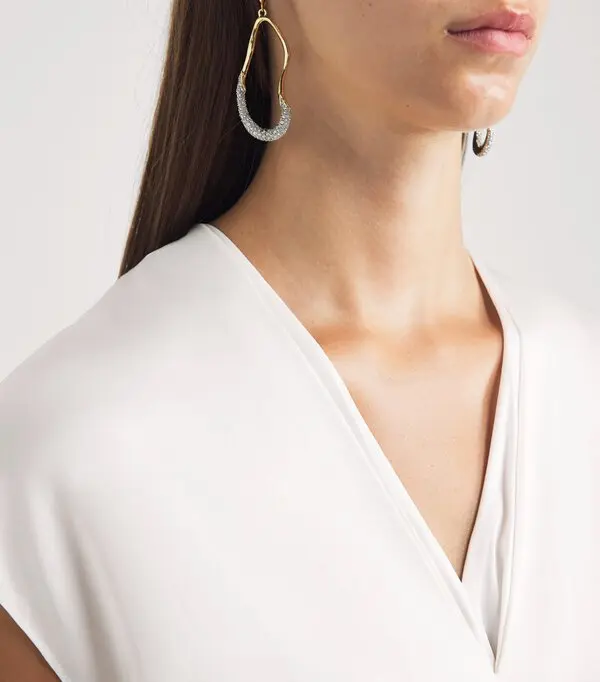 Vince Silk-blend Layered V-neck Top