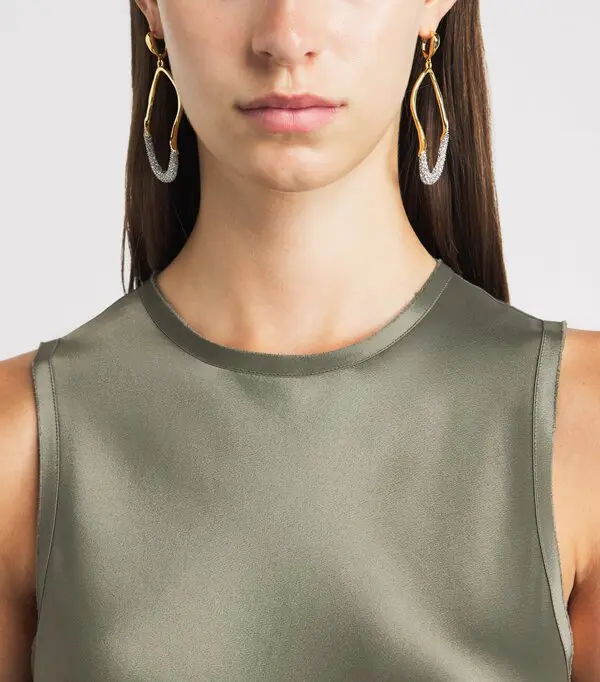 Vince Satin Sleeveless Top
