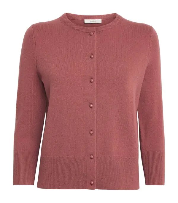 Vince Wool-blend Cardigan - Red