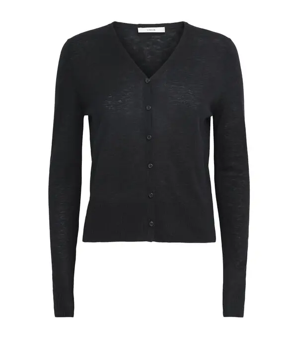 Vince Cashmere-silk Cardigan - Black