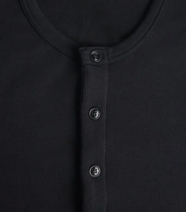 TOM FORD Stretch-cotton Henley Top