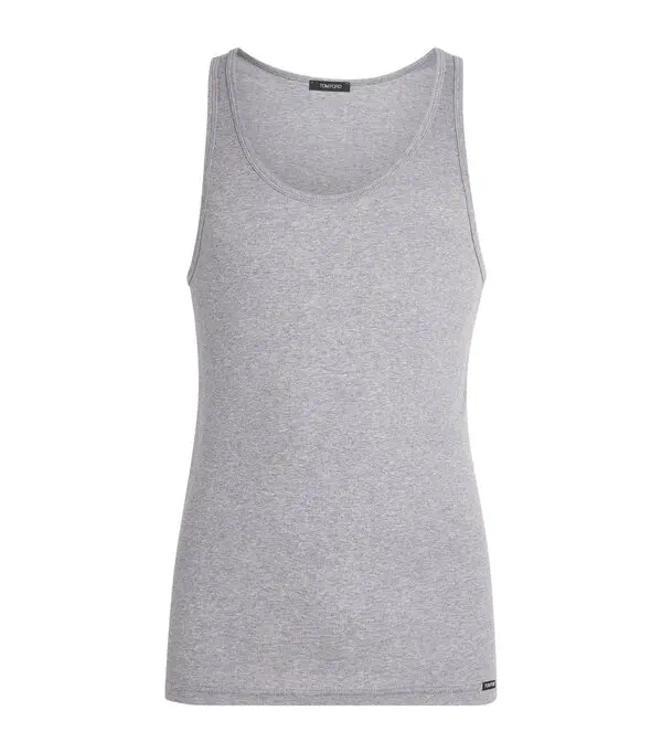 TOM FORD Ribbed Tank Top - Grey