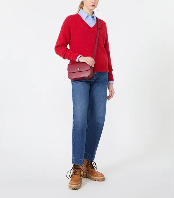 Max Mara Alpaca-blend V-neck Sweater