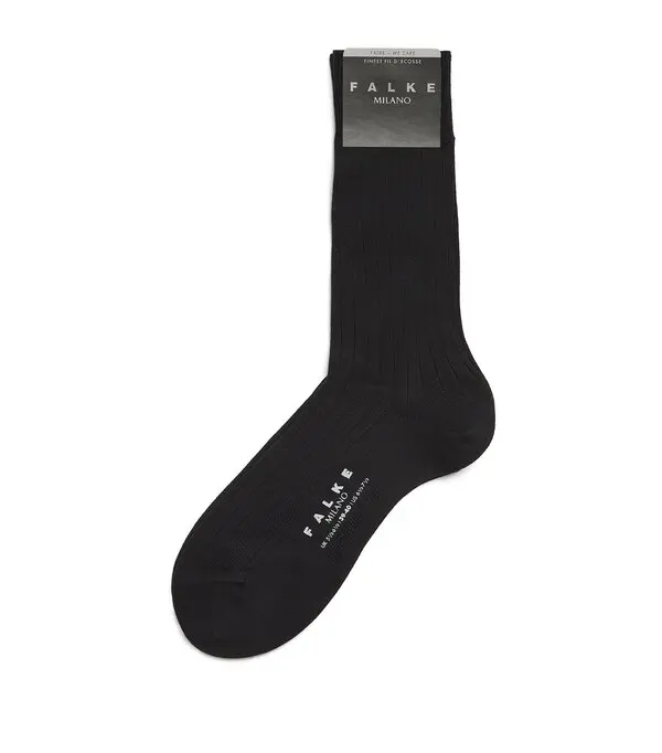 Falke Milano Ribbed Socks - Black
