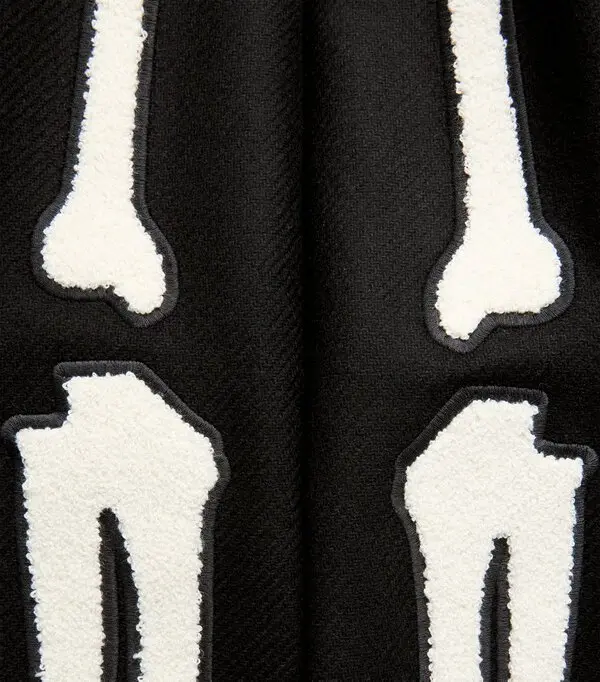 Amiri Wool Bones Varsity Jacket