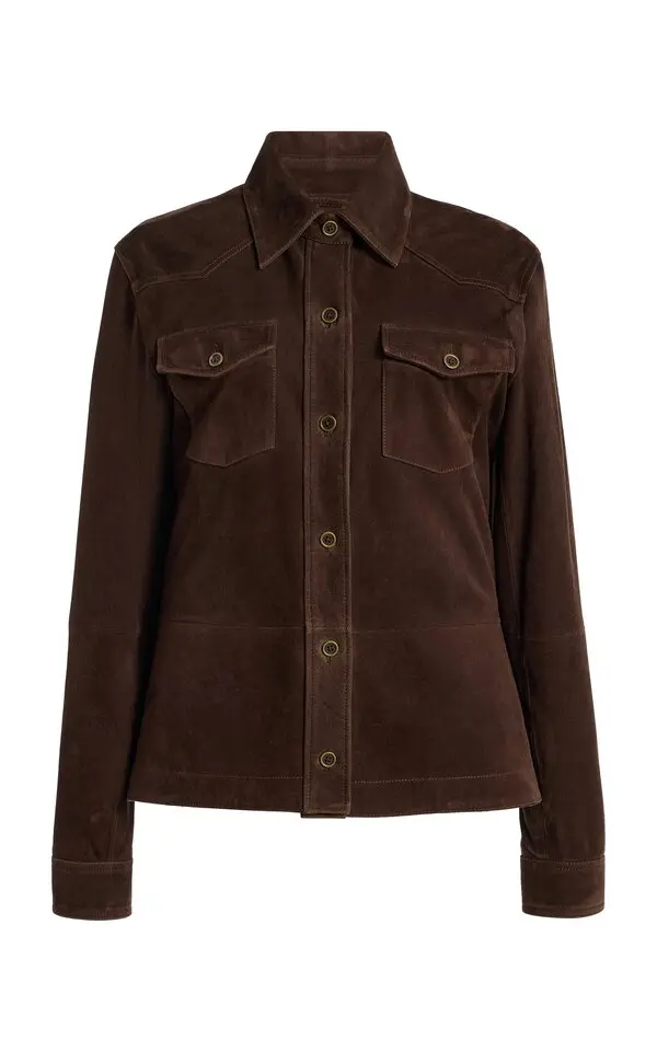 ARMA Faye Suede Jacket - Brown