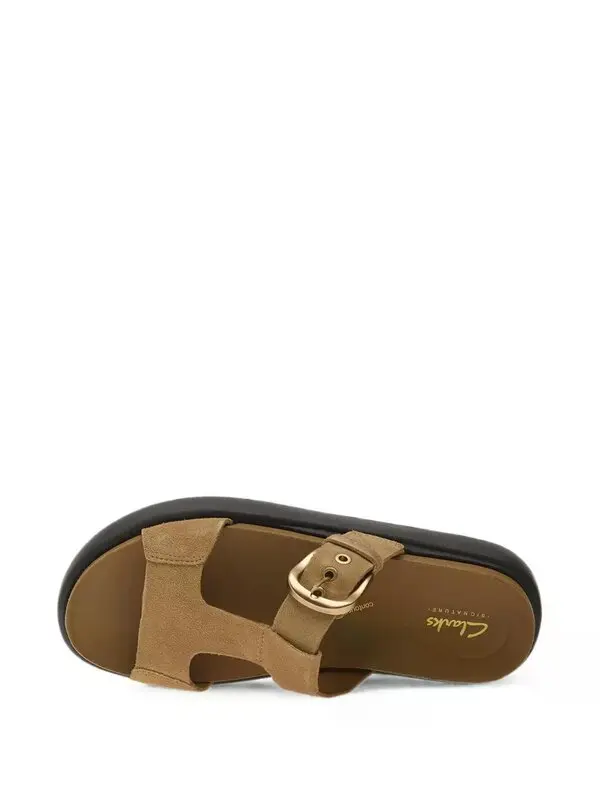 Clarks Aristella West Buckle-fastening Flat Sandals