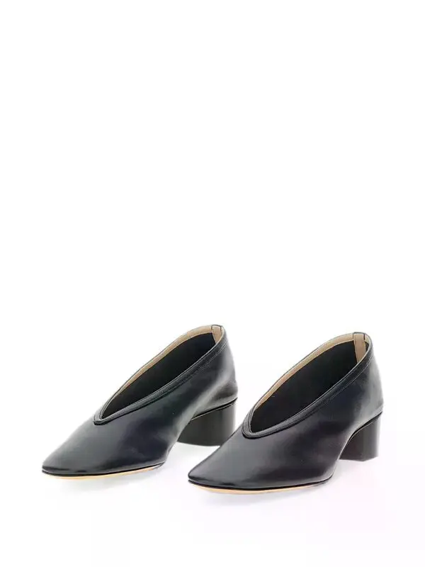 Le Monde Beryl Calf Leather Block-heel Pumps