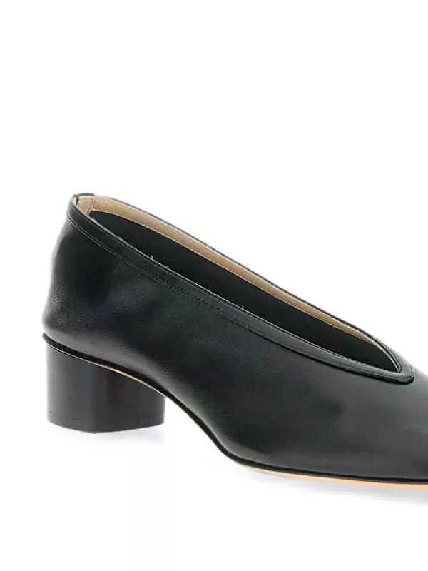 Le Monde Beryl Calf Leather Block-heel Pumps