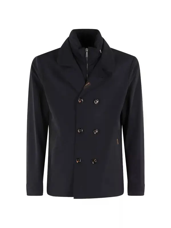 MOORER Volmer-kn Double-breasted Padded Jacket - Blue