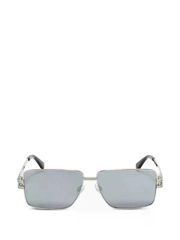 Palm Angels Imperial Rectangle-frame Sunglasses - Silver
