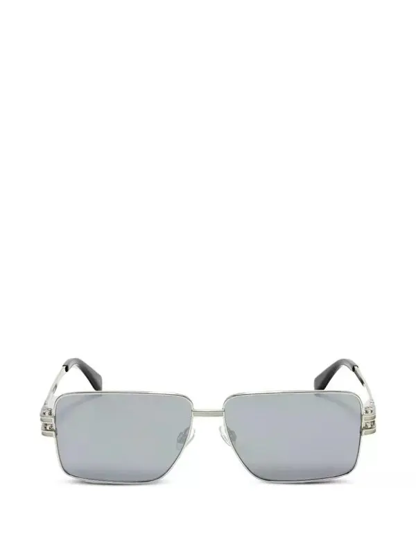 Palm Angels Imperial Rectangle-frame Sunglasses - Silver