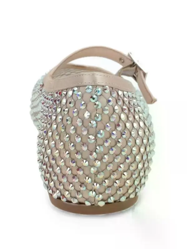 LE SILLA Embellished Buckle Ballet Flats - Neutrals