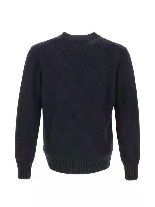 KANGRA Diamond-knit Virgin-wool Sweater