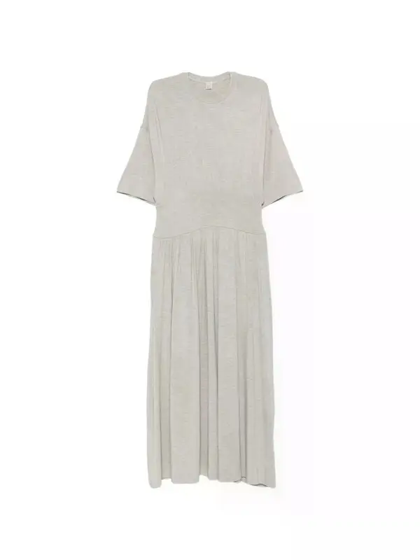 TOTEME Gathered-waist Midi Dress - Grey