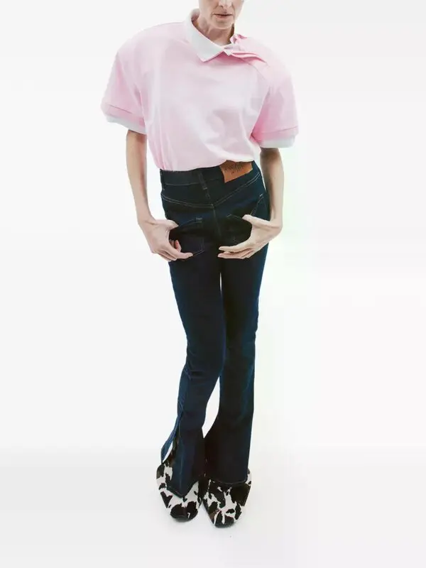 A.W.A.K.E. Mode Side-slit Flared Jeans