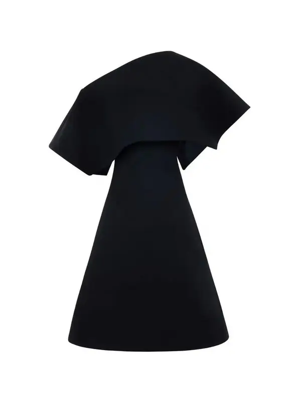 A.W.A.K.E. Mode One-shoulder Mini Dress - Black